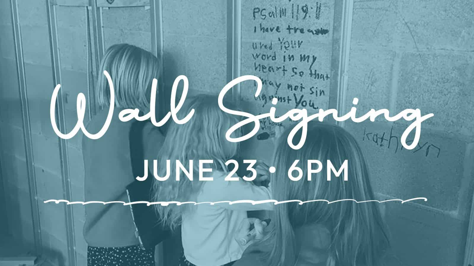 Wall Signing - Brushy Creek